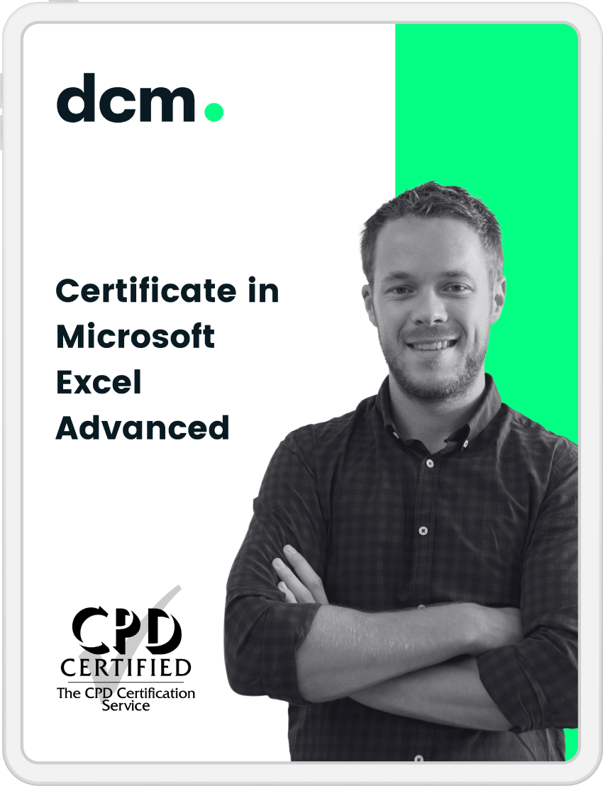 Certificate Microsoft Excel Advanced